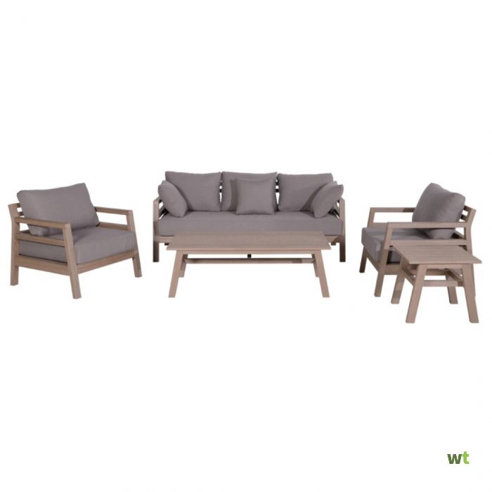 Bali lounge set 5-delig vintage teak Garden Impressions