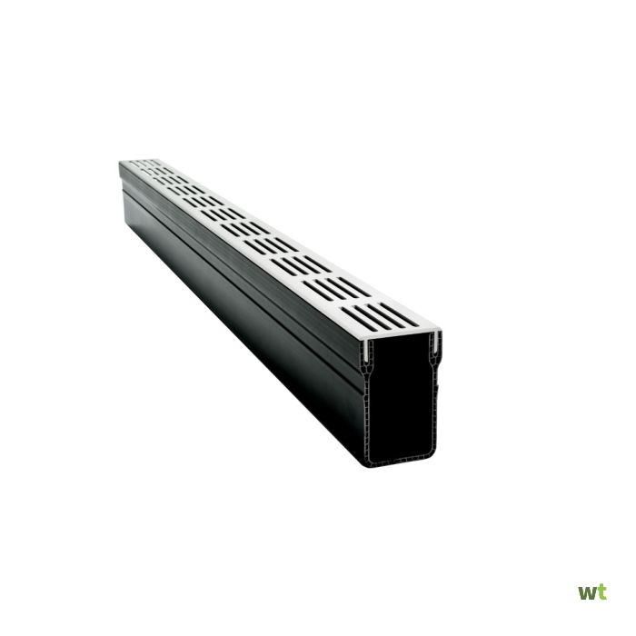 RVS Afvoergoot aluminium 100x6,5x10cm Decorson