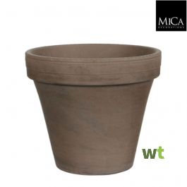 Stan pot rond grijs basalt h21xd24 cm